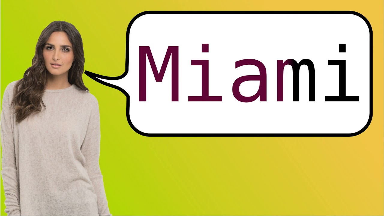 Como dizer 'Miami' em ingles? - YouTube