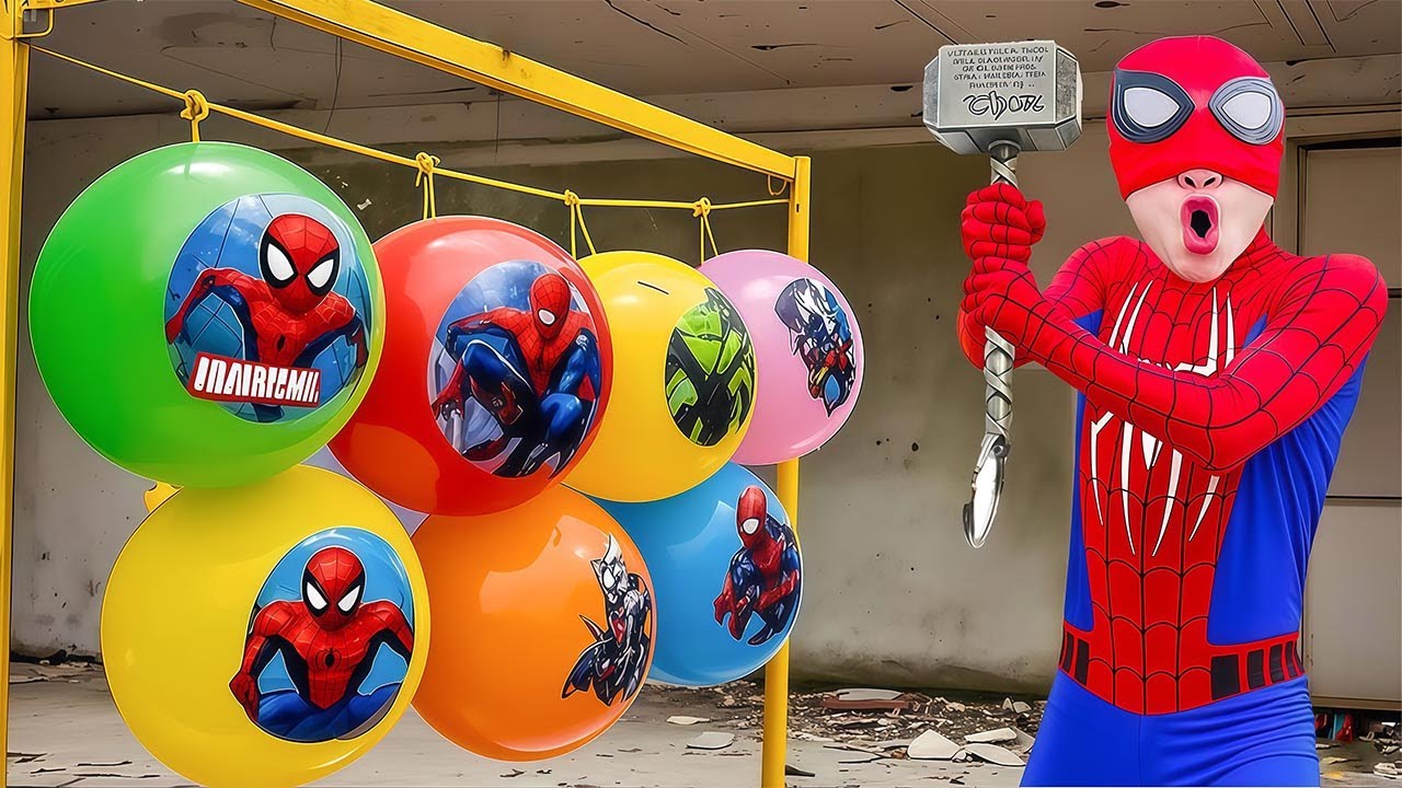 Spider-Man’s CRAZY Balloon Challenge 🎈 Unlocking Marvel Heroes & The ...