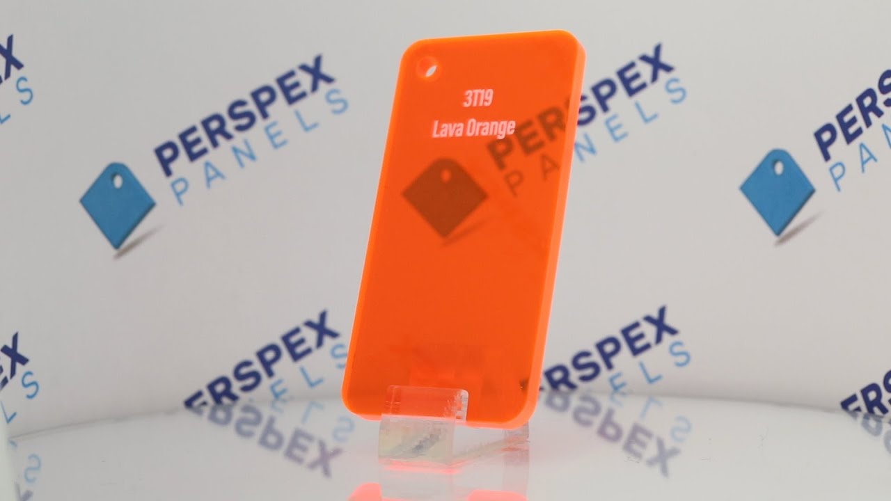 Lava Orange Edge-Lit Perspex® 3T19 - Perspex Panels - YouTube