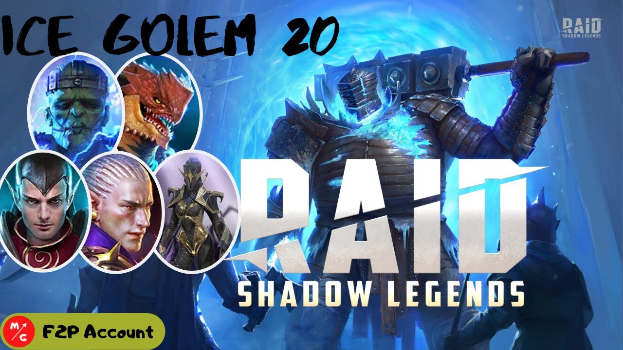 [F2P] | Raid Shadow Legends Ice Golem 20 | Tank Team | Reliability ...
