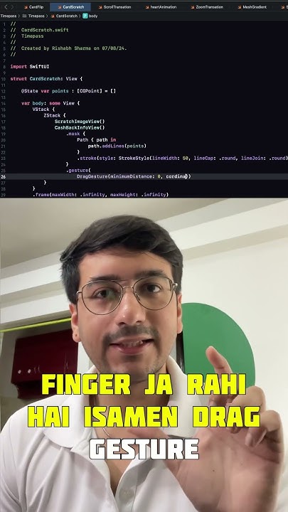 Card Scratch Animation in SwiftUI #swift #developer #coding #programming #softwareengineer #dsa ...