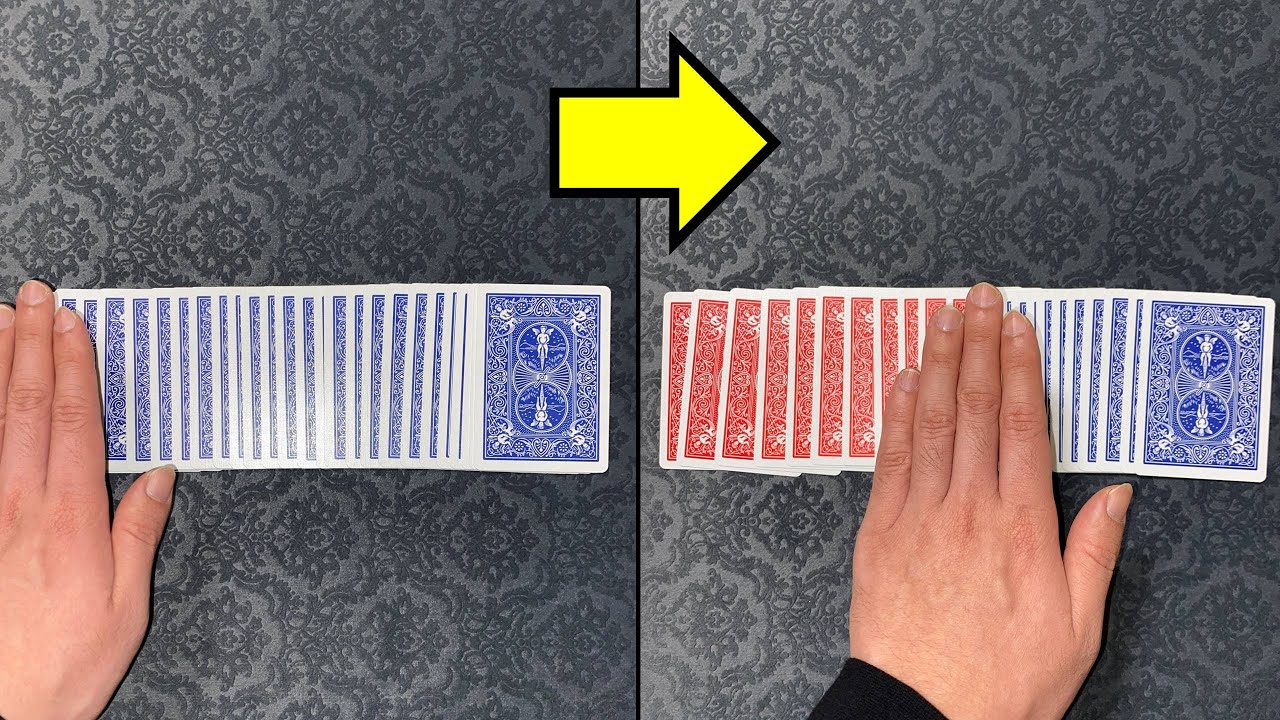 【種明かし】目の前で色が変化する！簡単カードマジック！ | Easy Card Magic Tricks Tutorial! - YouTube