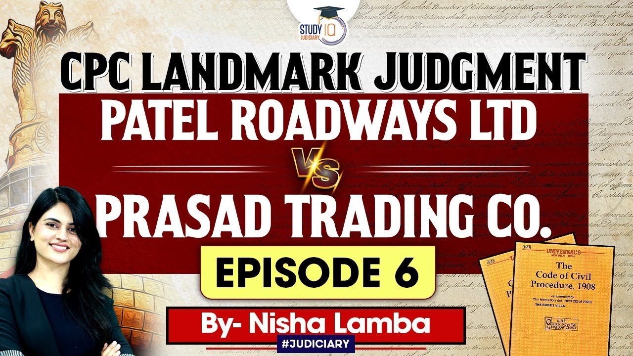 Patel Roadways Ltd. vs Prasad Trading Co. | Landmark Judgment - YouTube