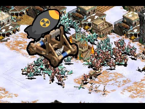 Age of Empires 2 Indian Mangonel of Destruction 4 v 4 Black Forest ...