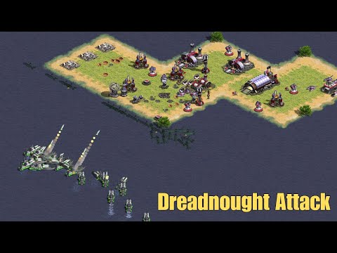 Red Alert 2 | dreadnaught attack | - YouTube