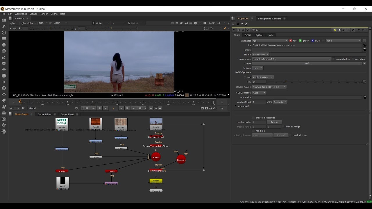 Match move in Nuke - YouTube