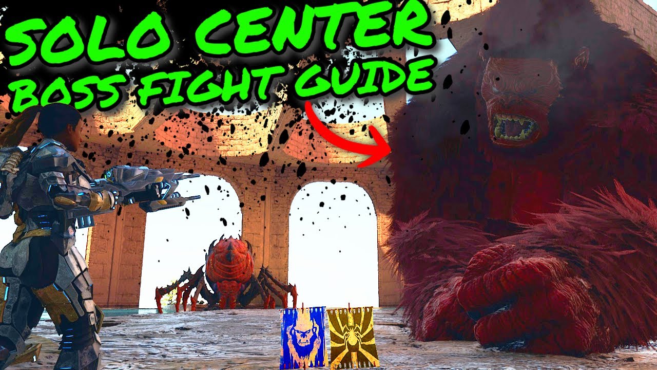 SOLO Center Boss FIGHT Guide!! How To Solo Megapithicus and Broodmother ...