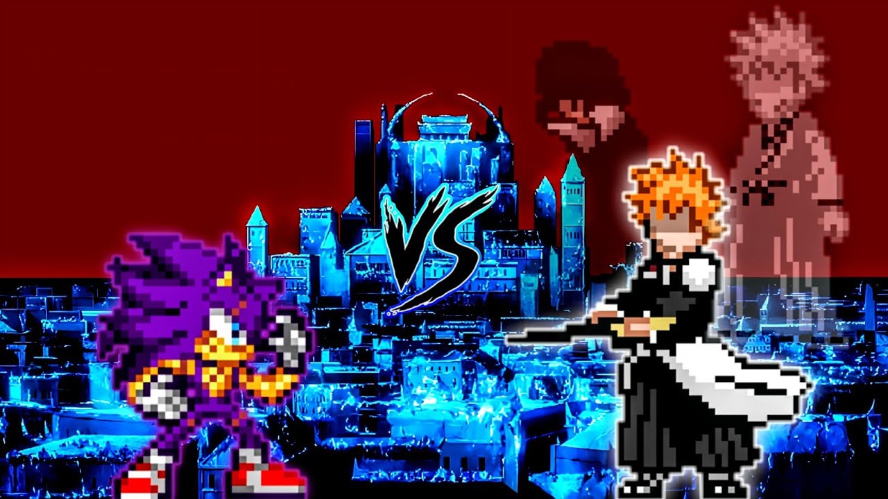 Multiverse Sonic V2 (all form) (New) VS Ichigo Shikai in Jump Force ...