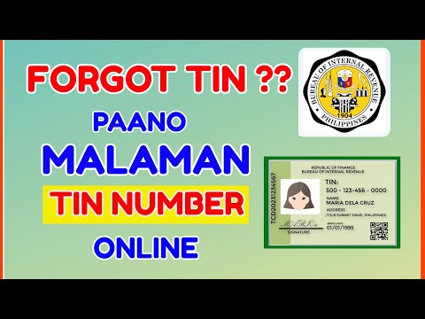 How To Recover Bir Tin Number Online