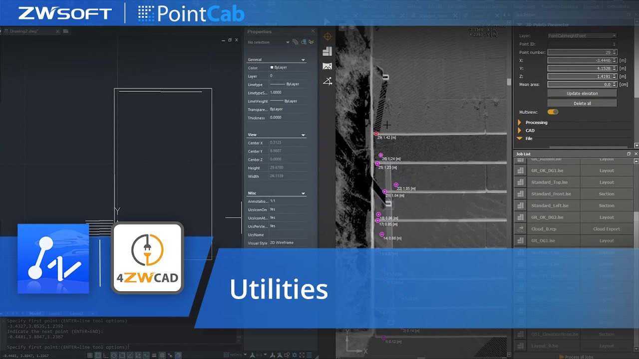 PointCab 4ZWCAD Plugin Tutorial | Utilities - YouTube
