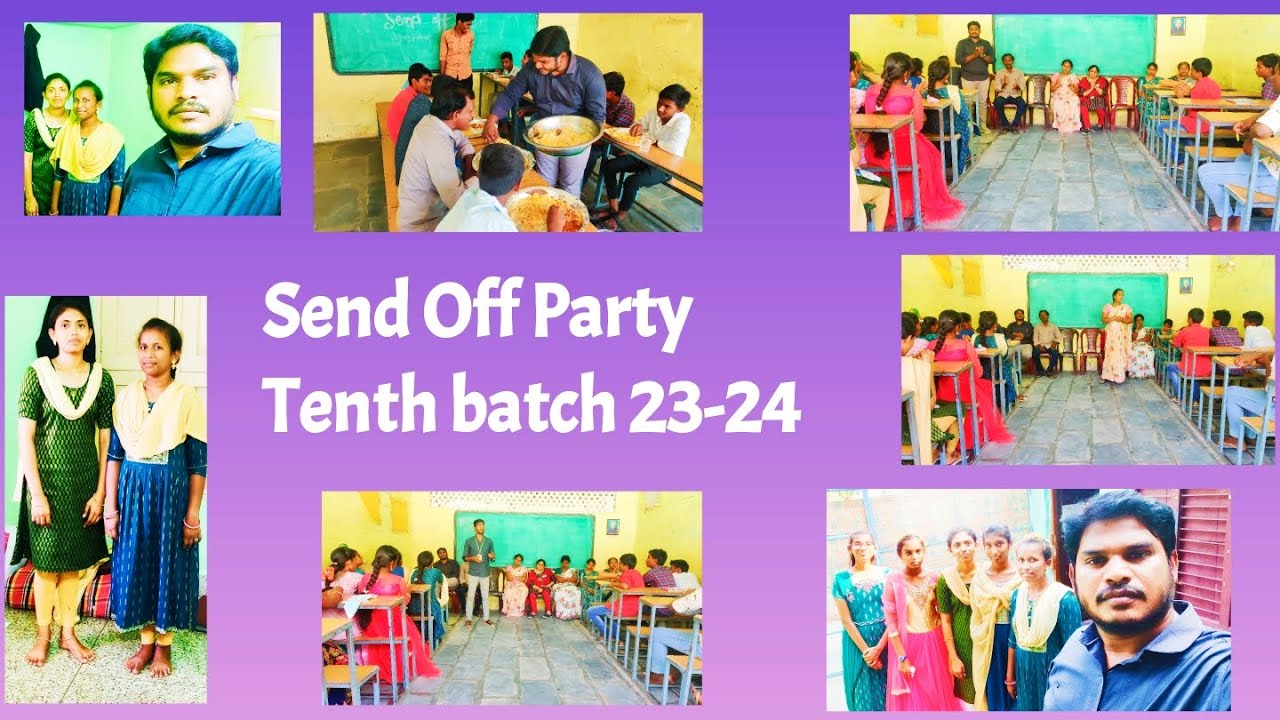 Send off moments of tenth class students #vignanschool #2024 #ssc - YouTube