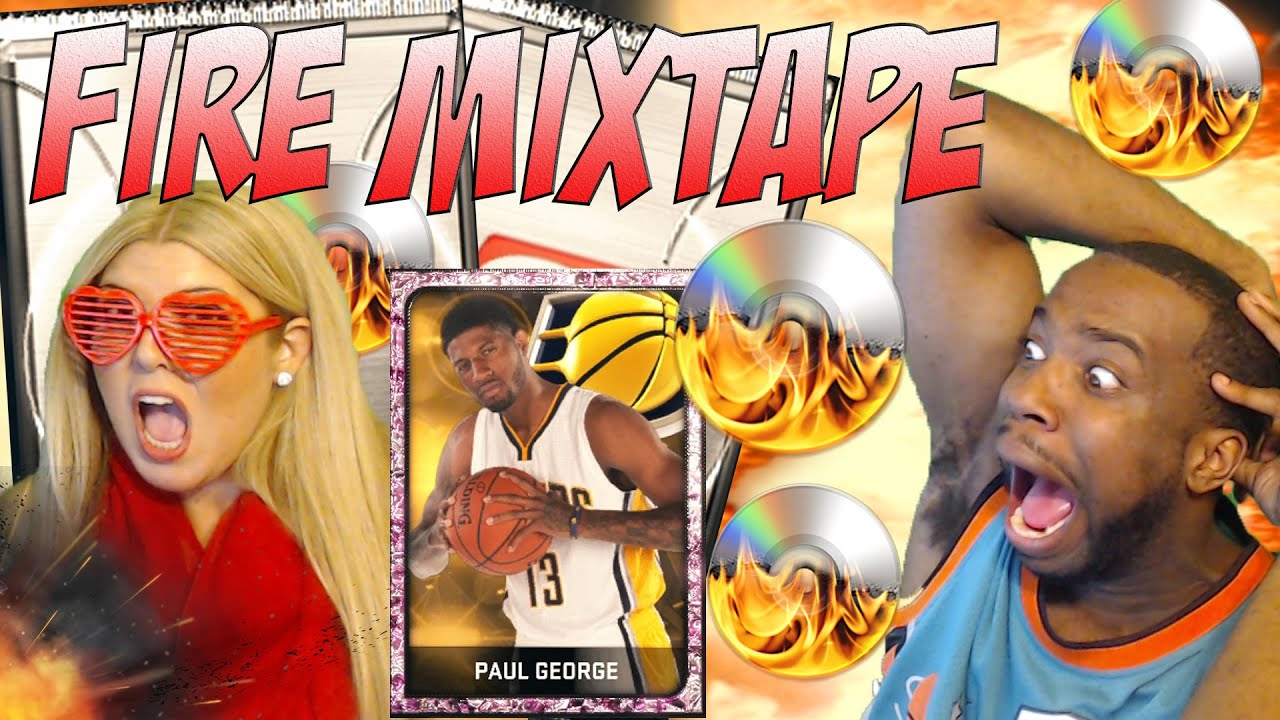 FIRE MIXTAPE! PINK DIAMOND PG-13 100 Points? NBA 2k15 MyTeam! FUNNY ...