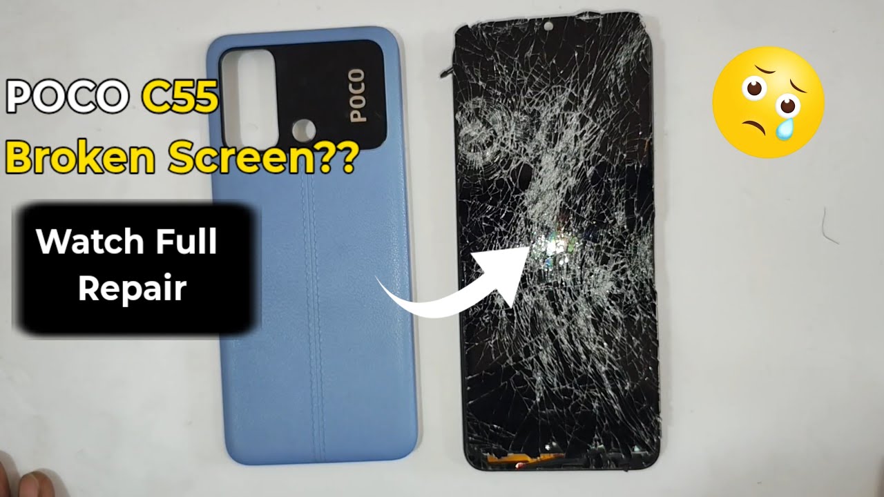 "Cracked POCO C55? Here's How to Replace the Display!"#smartphone # ...