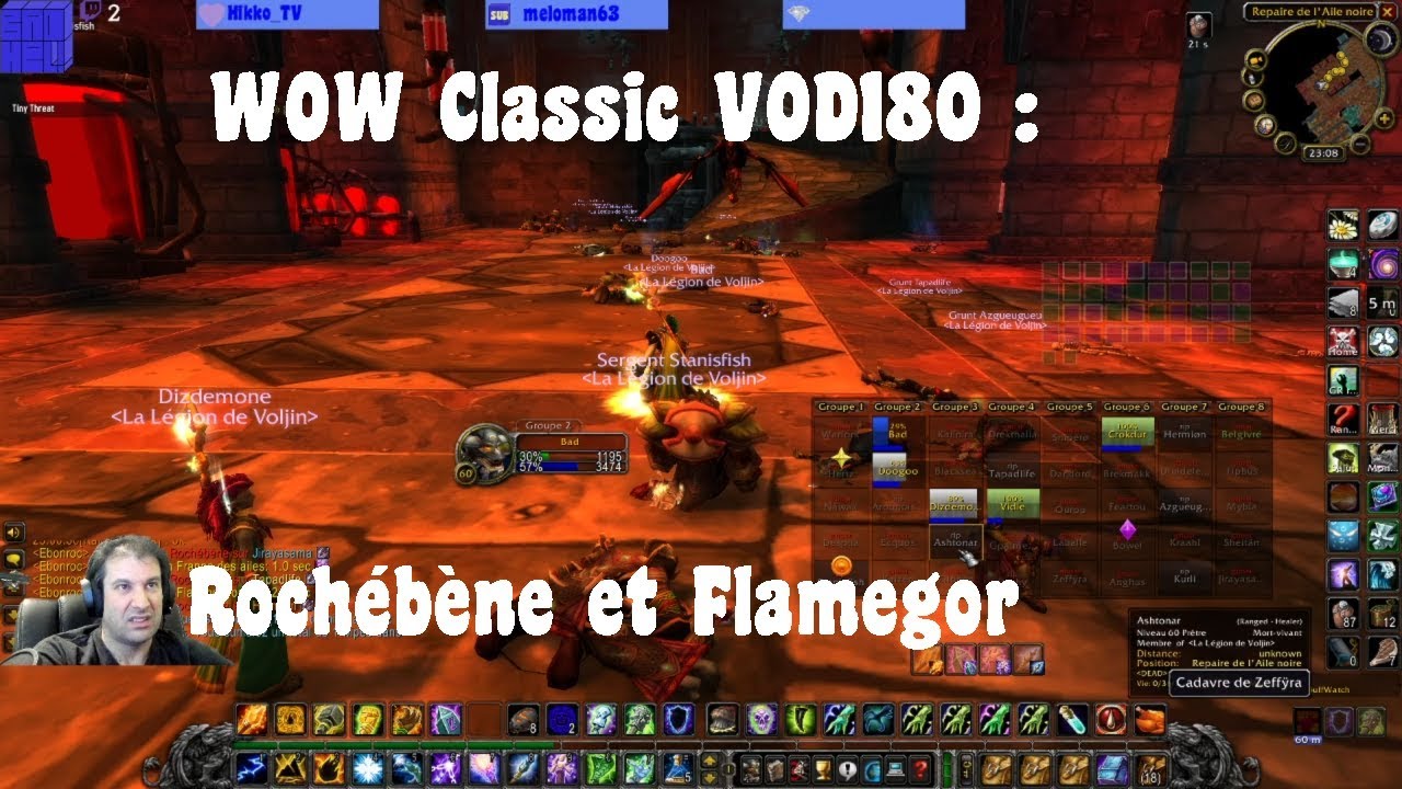 WOW Classic VOD180 : Rochébène et Flamegor - YouTube