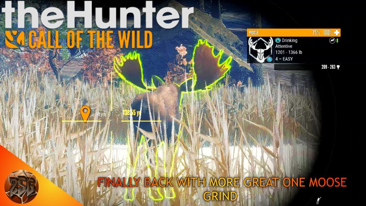 FINALLY BACK WITH MORE GREAT ONE MOOSE GRIND | TheHunter:COTW - YouTube