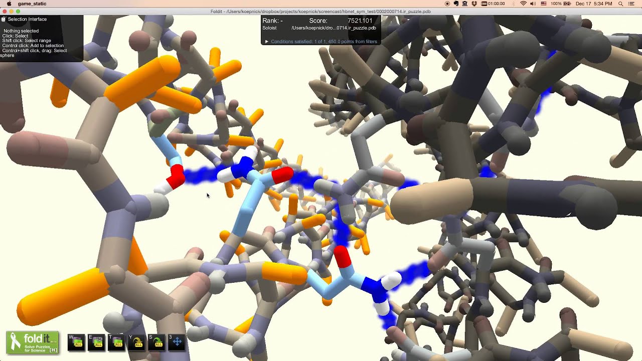 Foldit - Through the Eyes of a scientist: Part 3 - YouTube