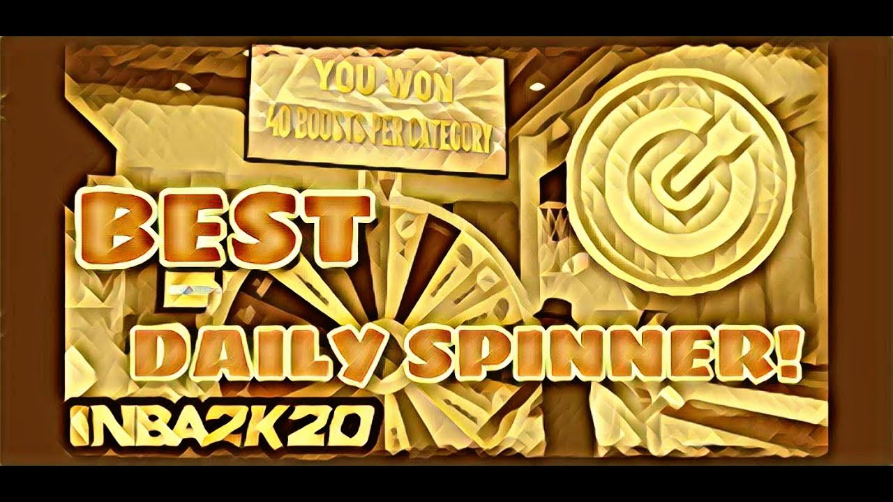 NBA 2K20 BEST DAILY SPINNER IN THE GAME! DAILY SPIN! - YouTube