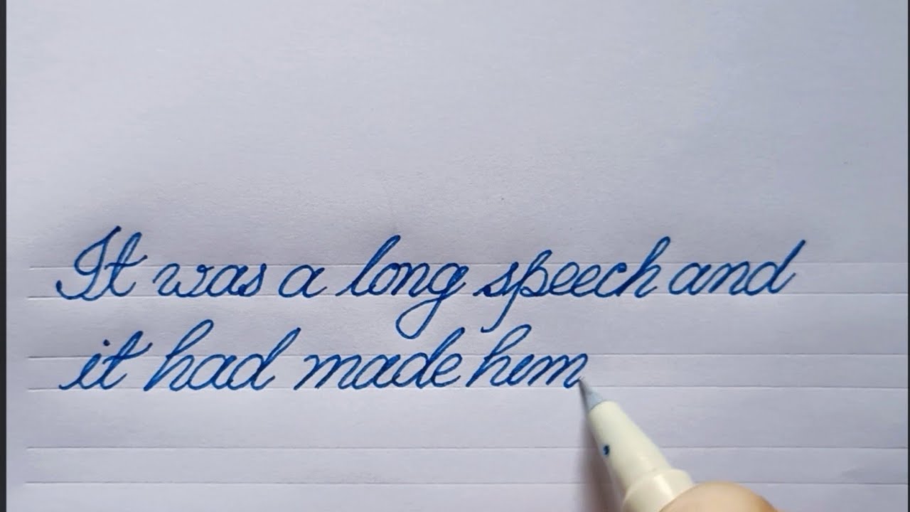 How to write graceful writing// Handwriting; - YouTube