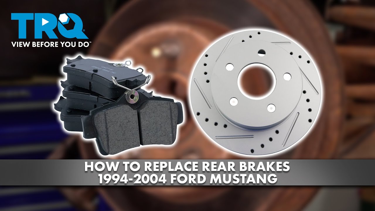How to Replace Rear Brakes 1994-2004 Ford Mustang - YouTube