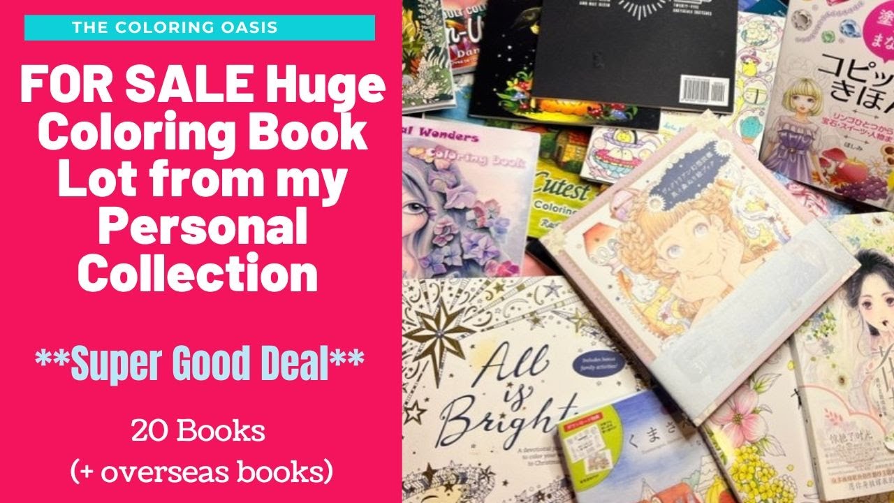 Large Adult Coloring Book Lot FOR SALE from My Collection | 20 Books ...