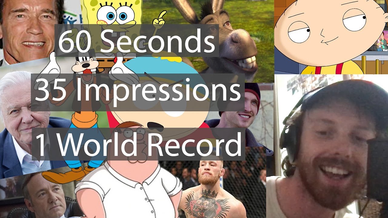 60 Second - 35 Impressions - 1 World Record - YouTube