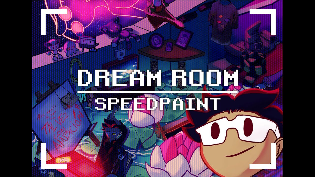 🎨 Speedpaint | Dream room/ Habitación ideal 🎨 Ilustración en Krita ...