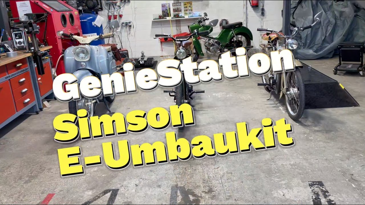 Simson SR1 SR2 SR2E GenieStation Elektro Antrieb Einbau - YouTube