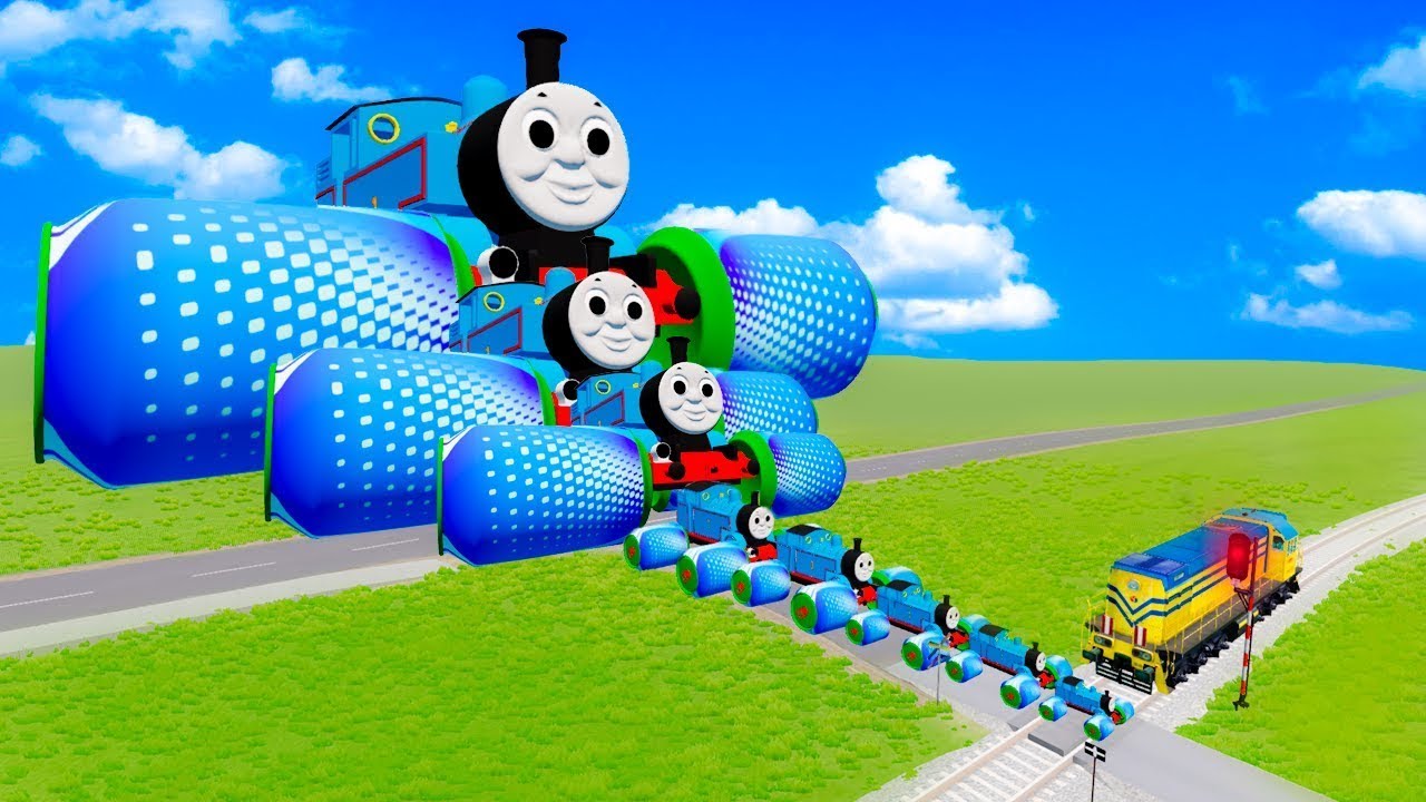 Big & Small Thomas the Tank Engine and Thomas Friend with soda Wheels ...