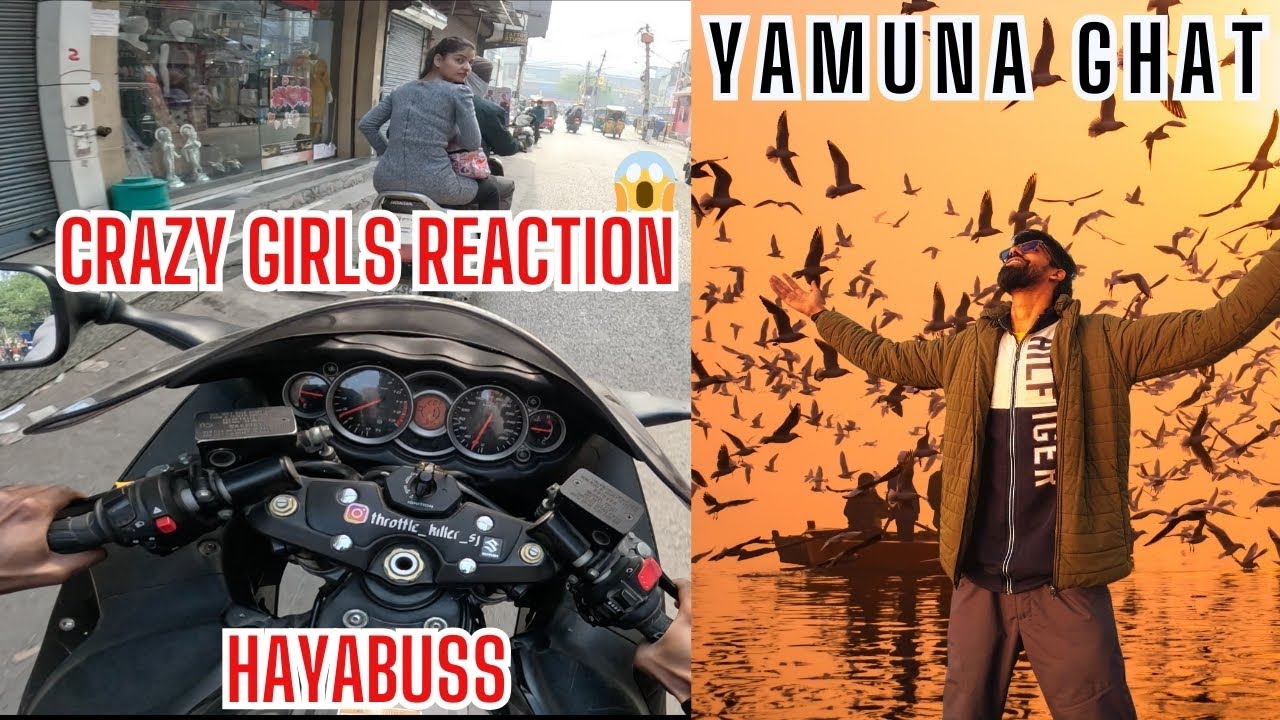 Hayabusa Girl Reaction | Busa on the Streets | Sunday Ride to Yamuna ...