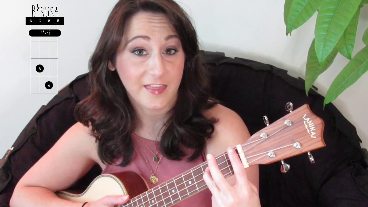 Bbsus4// EASY UKULELE TUTORIAL - YouTube