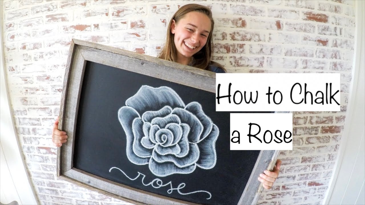 Chalk Drawing Roses