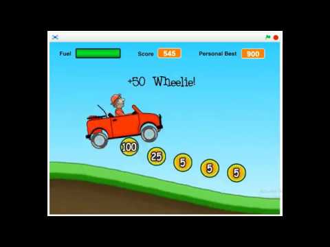 #1. HILL CLIMB RACING ON SCRATCH!!! - YouTube