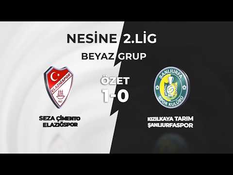 Seza Çimento Elazığspor 1-0 Kızılkaya Tarım Şanlıurfaspor | Maç Özeti