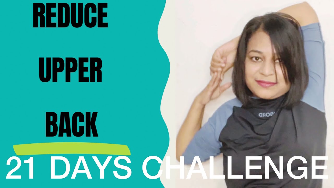 Upper back fat|5 mins exercise|lose upper back fat in 21 days challenge ...