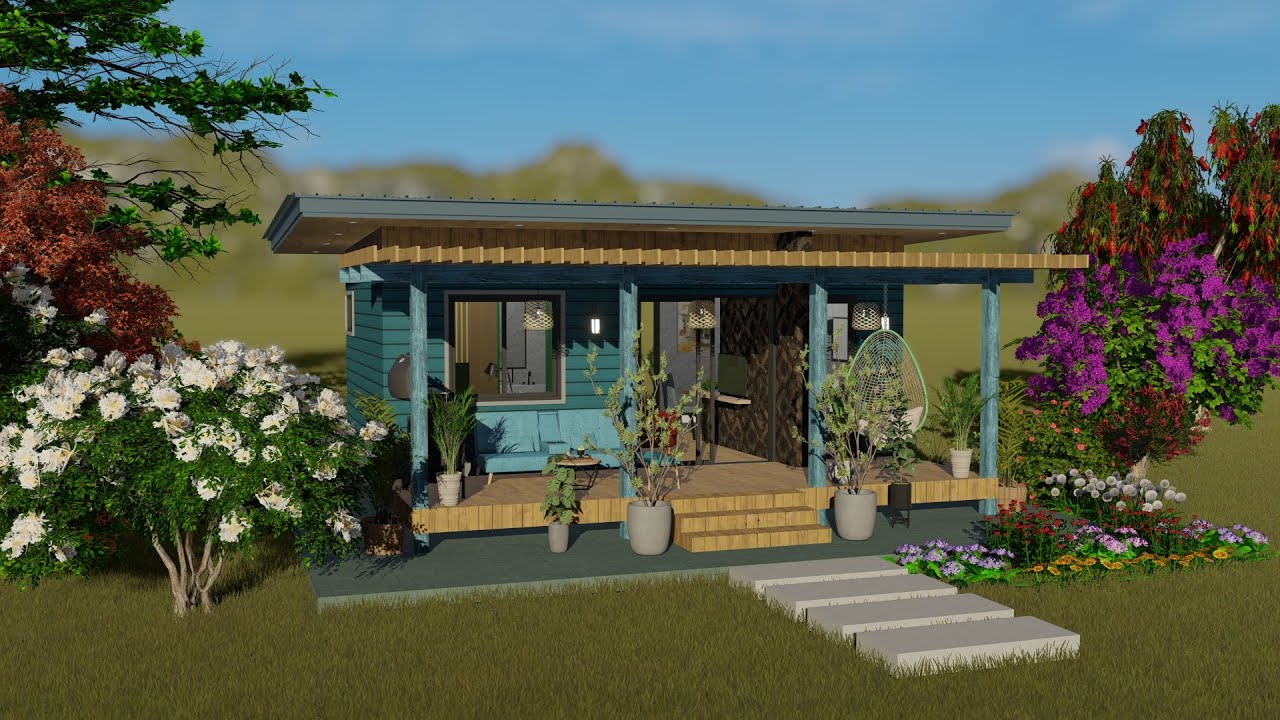 Beauty in Nature ! Small House Design 7x4 Meters Living off Grid ...