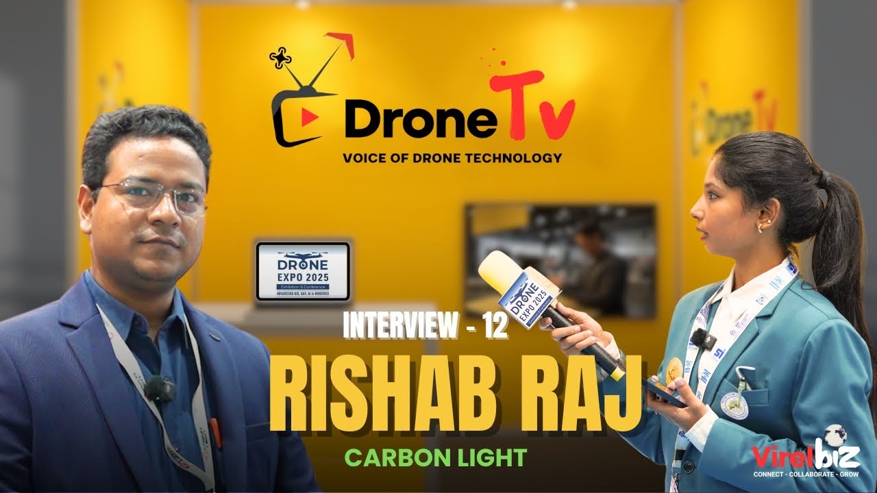 Drone TV | Rishab Raj on Carbon Fiber Drones at Drone Expo 2025 - YouTube