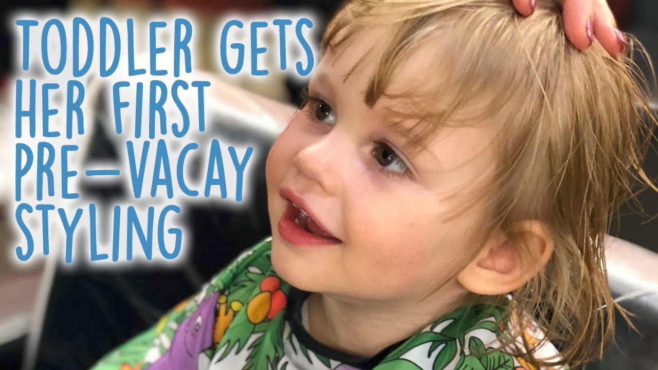 Toddler Gets Her First Haircut!! - YouTube