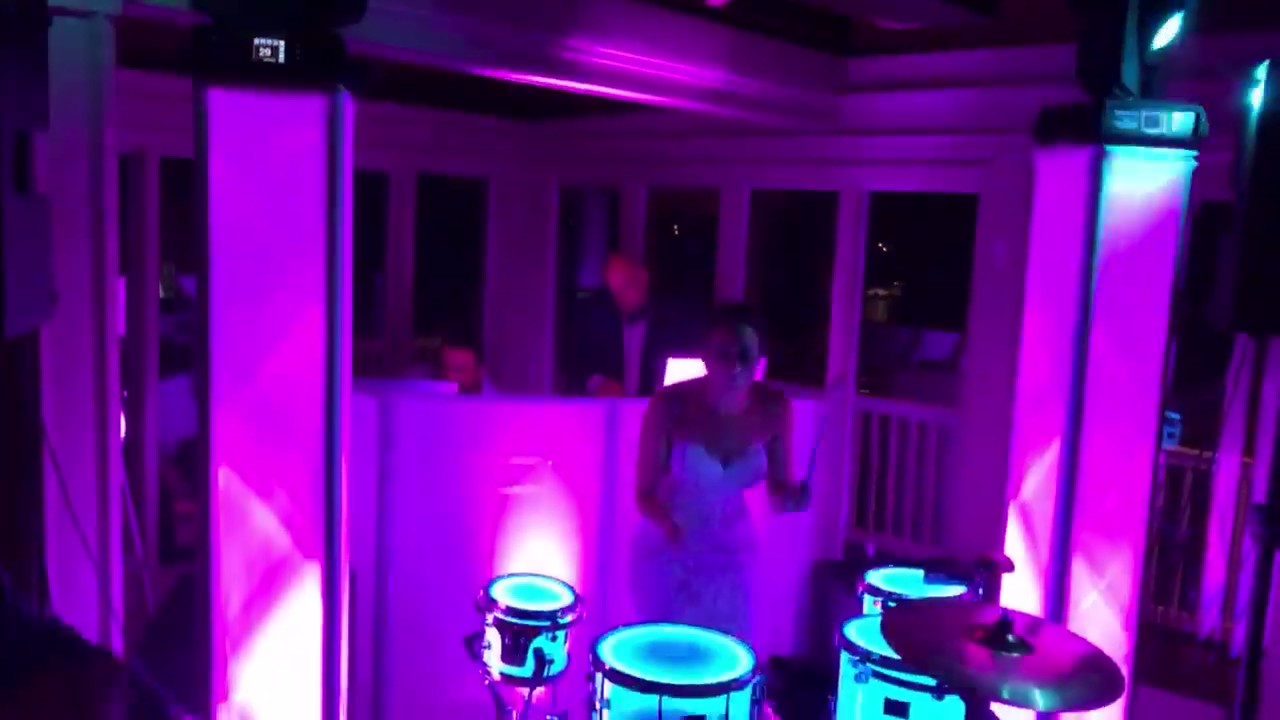 ACM Event Group | Bride Playing LED Drums at her Wedding - YouTube