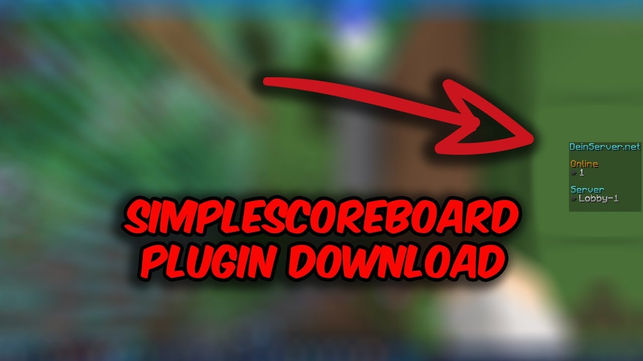 SimpleScoreboard || Plugin Download || Free - YouTube