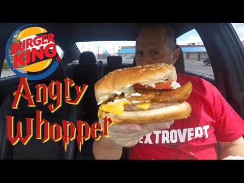 Burger King Angry Whopper Review : Food Review - YouTube