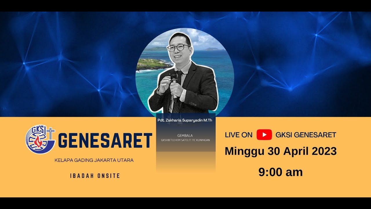 GKSI GENESARET 07/05/2023 Live Stream#ibadahmingguraya#onlineservice ...
