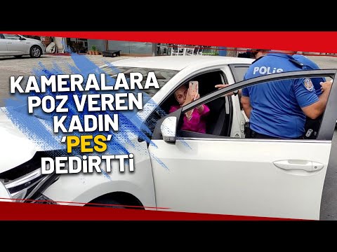Kaza Yapan Alkollü Kadın Turist Araçtan İnmedi, İkna Etmeye Çalışan Polise Direndi