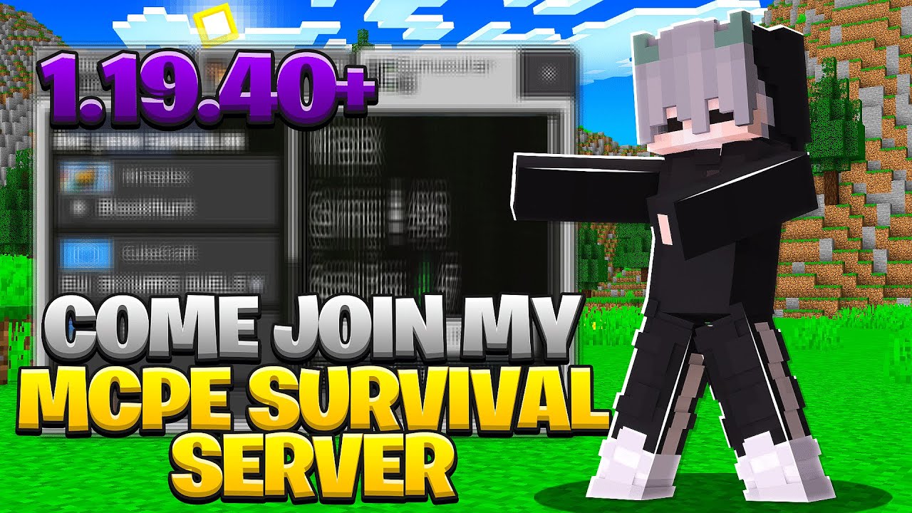 Come join my MCPE Survival Server! (1.19.40+) - YouTube