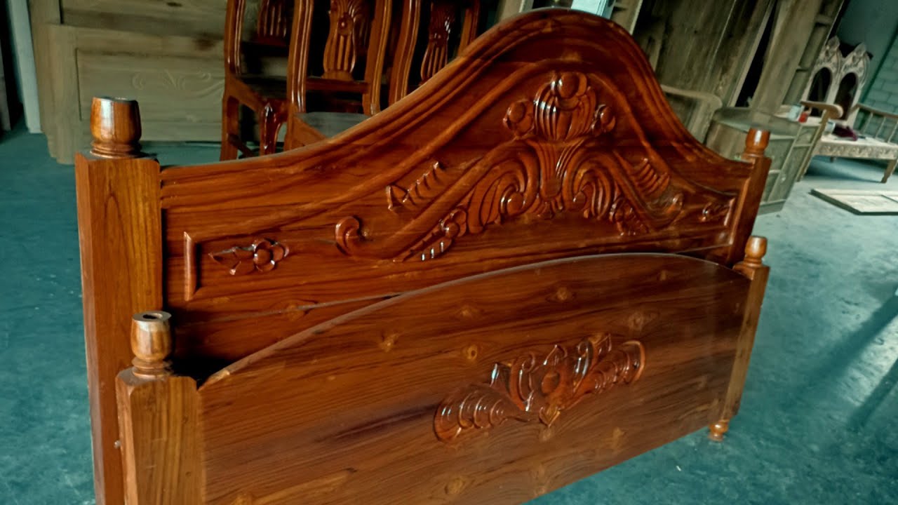 NIS Box Bed 🛏️ new design wood palang - YouTube