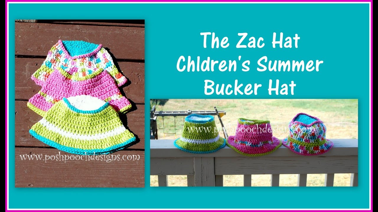 ZAC Hat Kid's Summer Bucket Hat - YouTube