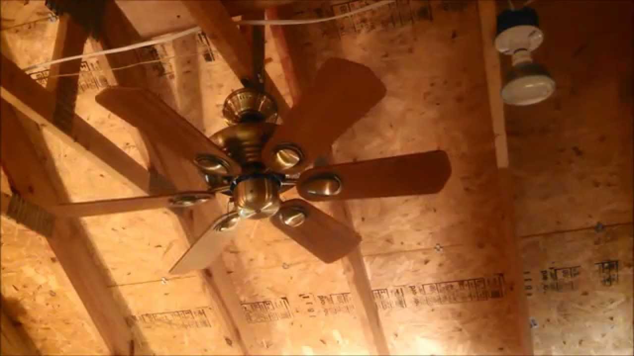 Homestead 38" Santa Cruz Ceiling Fan model SC-290 - YouTube