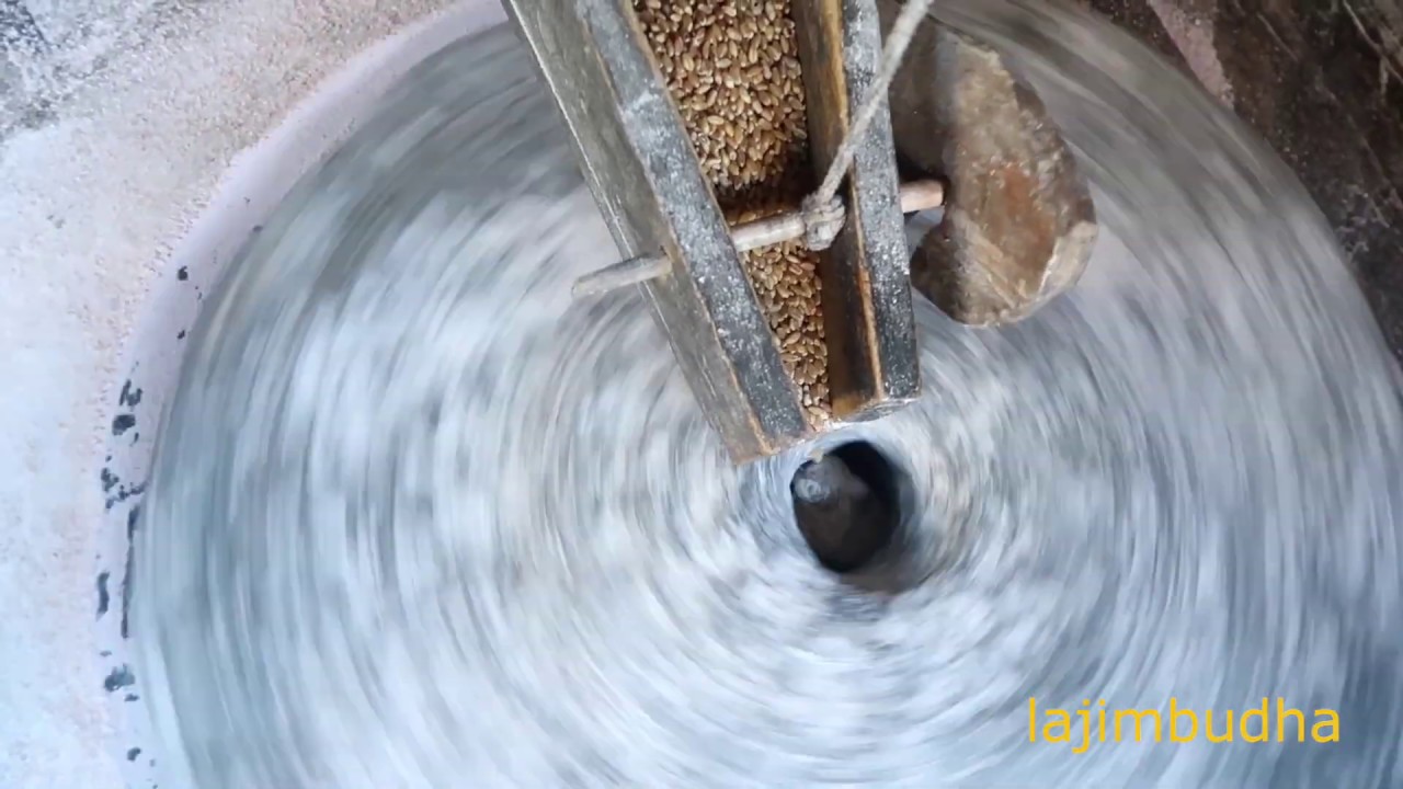 villagers use this water mill to grind the corn || pani ghatta || - YouTube