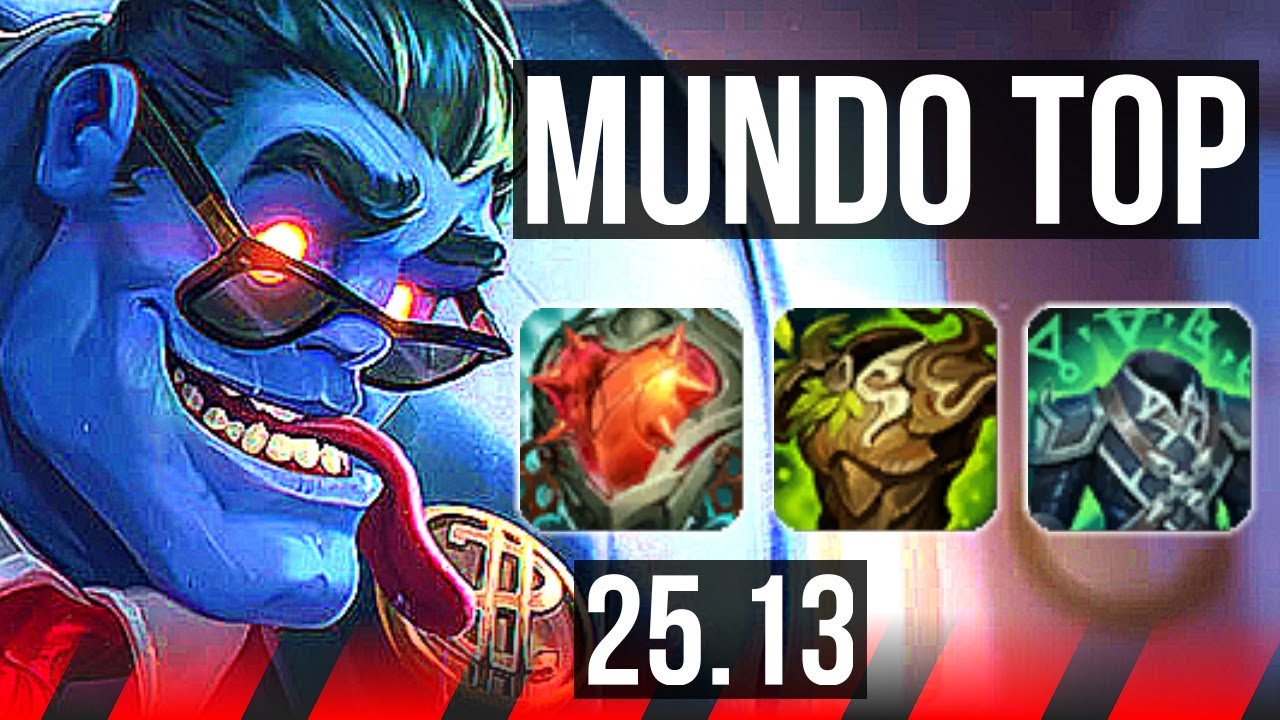 DR. MUNDO vs MORDEKAISER (TOP) | Rank 13 Mundo | KR Grandmaster | 25.13 ...