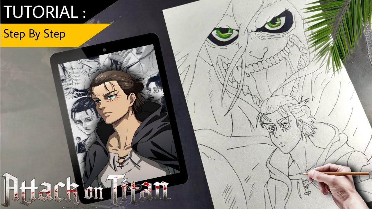 How To Draw Eren Yeager | Attack On Titan | Step By Step Tutorial ...