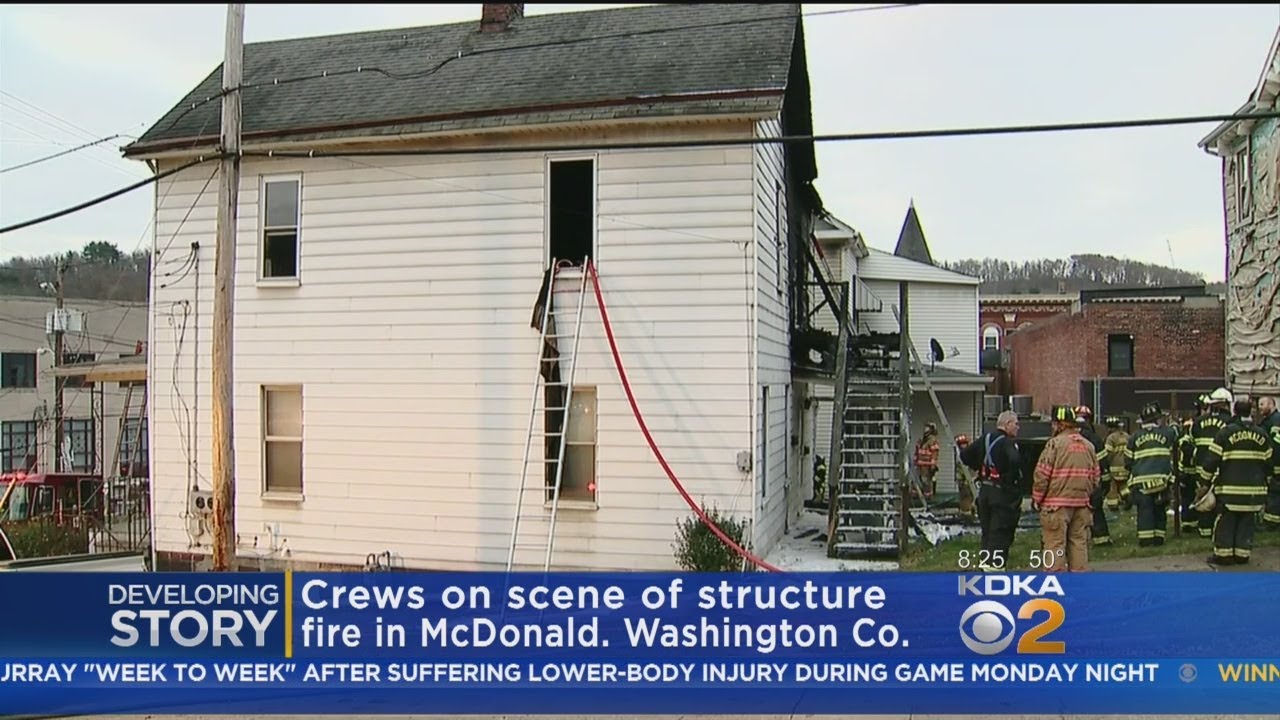 Firefighters Battle McDonald House Fire - YouTube